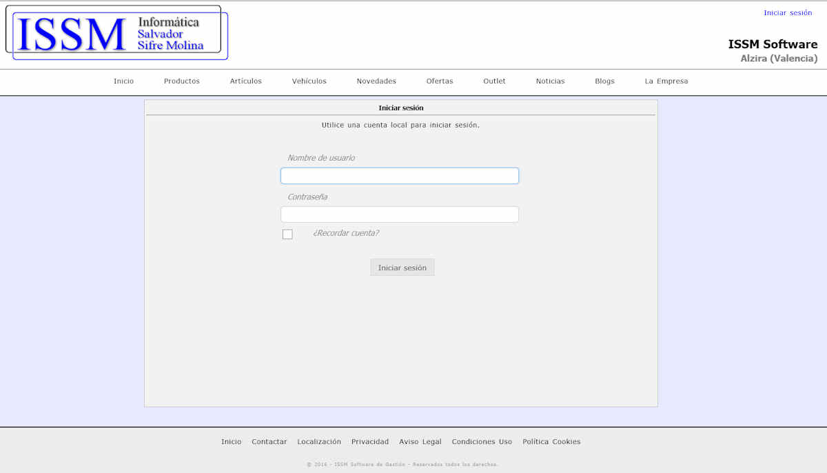 Publicar Vehículo para despiece - ISSM Software de Gestión